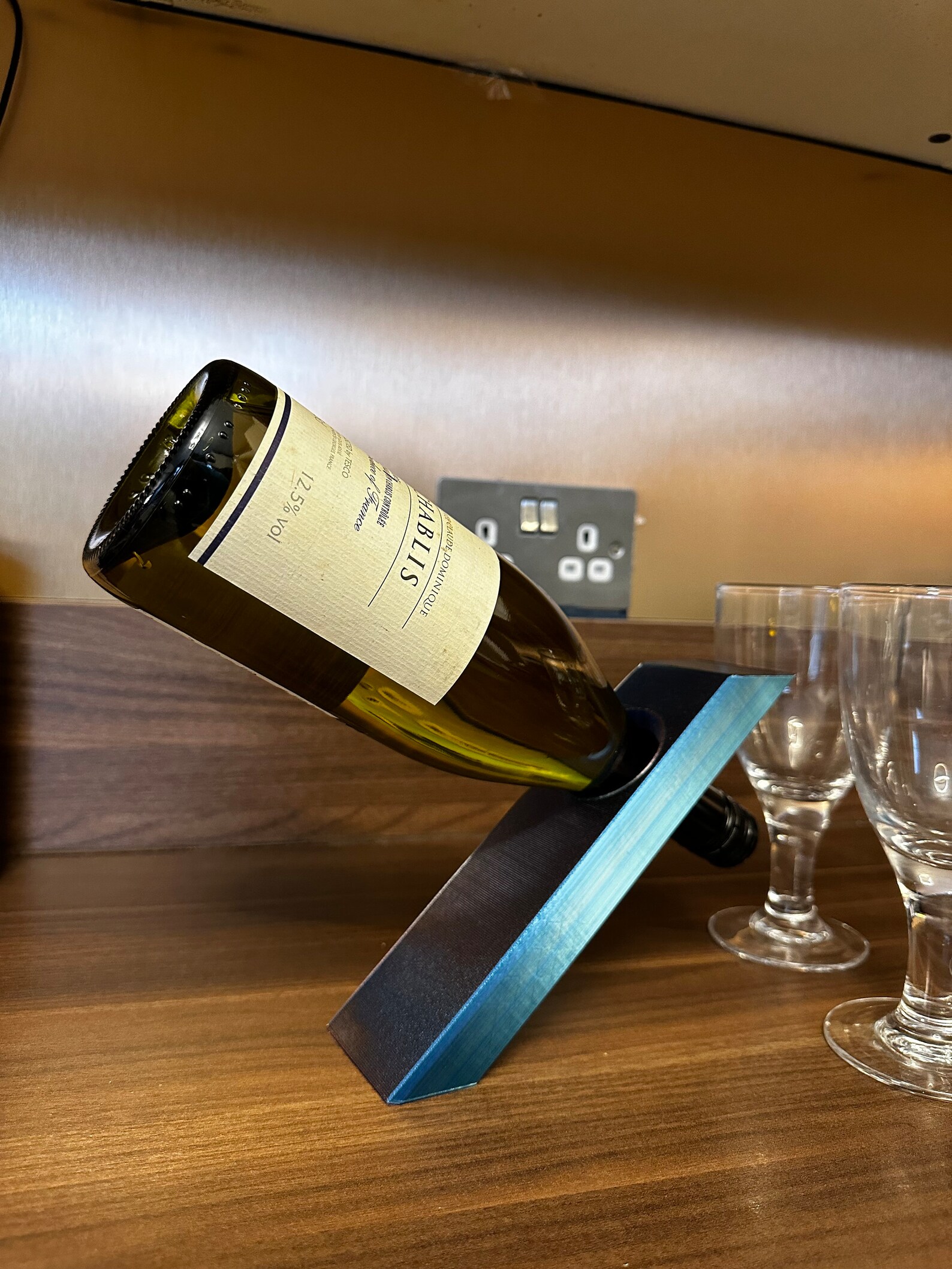 3D Printed Gravity Wine Bottle Holder - Modern Floating Design for ...