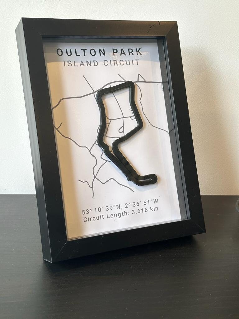 Framed Racing Circuit 3d Printed Framed Wall Art - Etsy