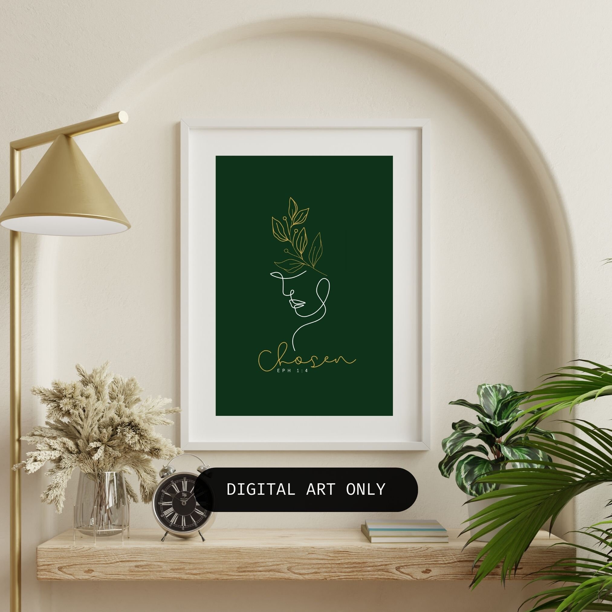 Christianity Art Christian Decor Minimalist Christian Art Wall Art ...