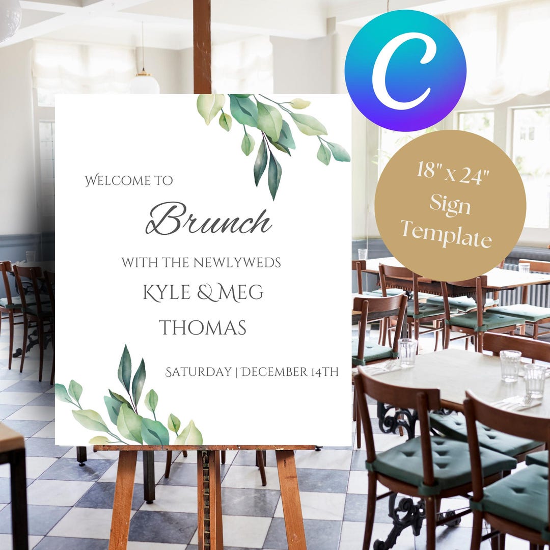 Brunch With the Newlyweds Sign, the Morning After Brunch Sign, Farewell ...