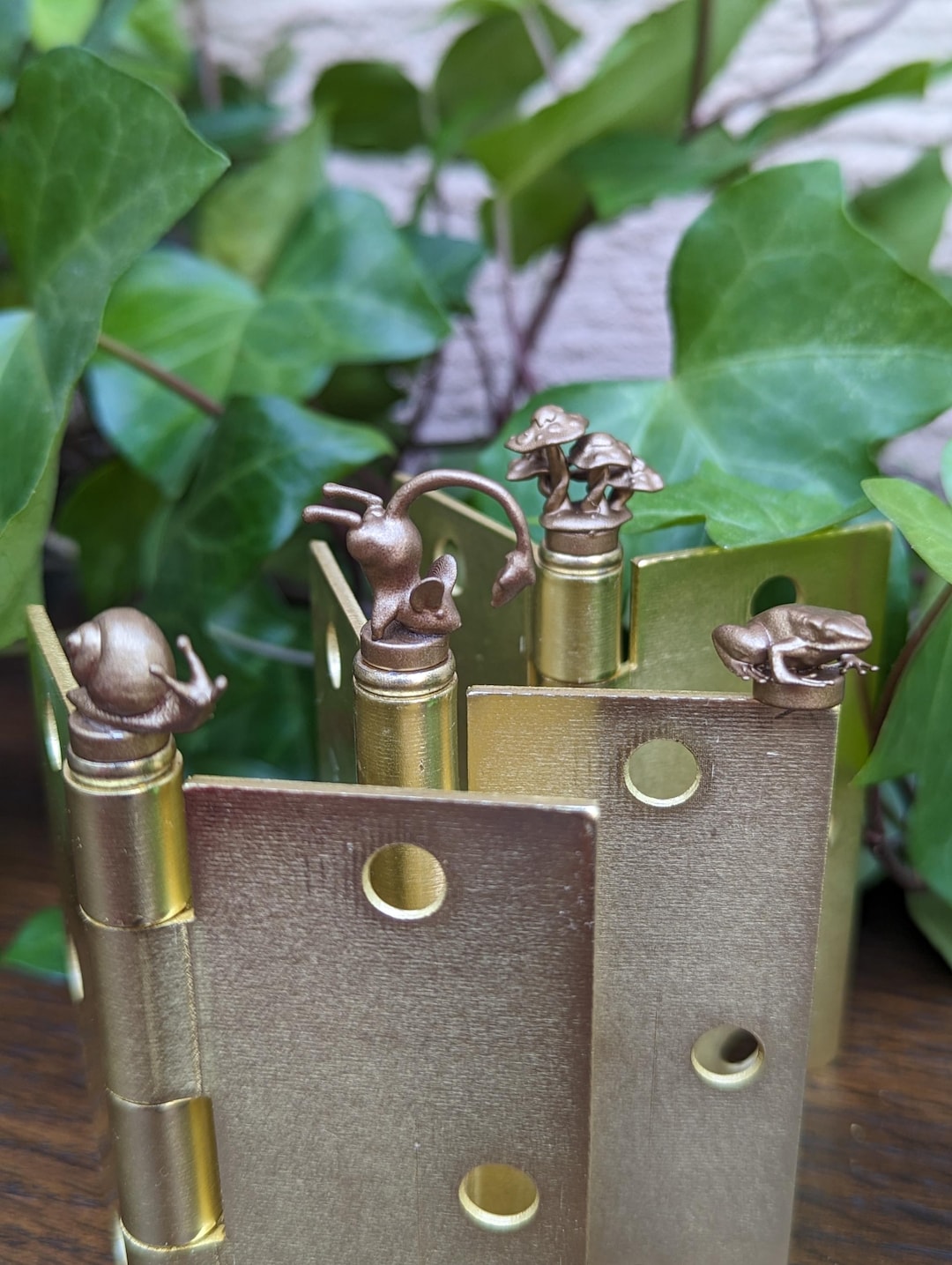 Cottagecore Hinge Head Bundle | Faux Bronze Jerboa/mouse, Snail, Frog ...