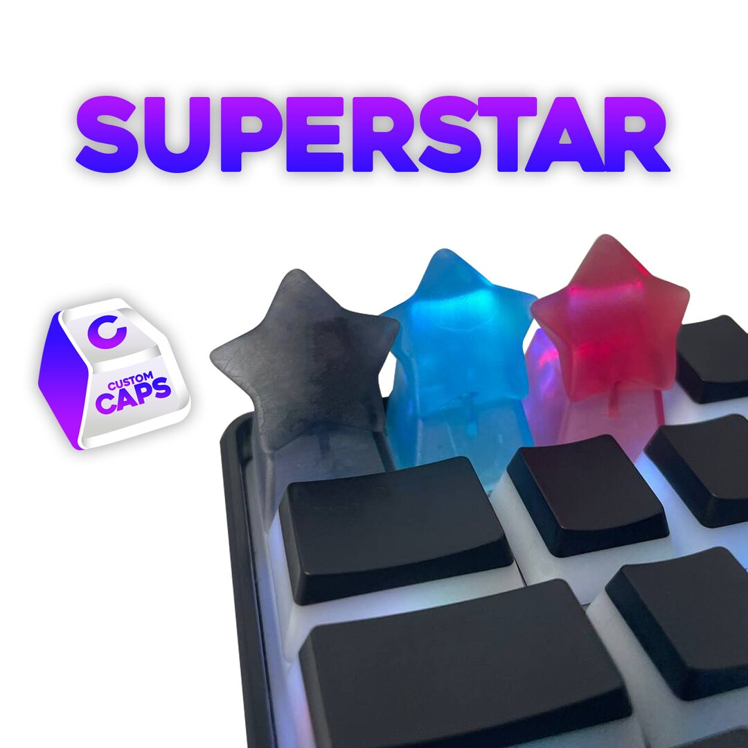 Custom Key Caps X3 Superstar - Etsy