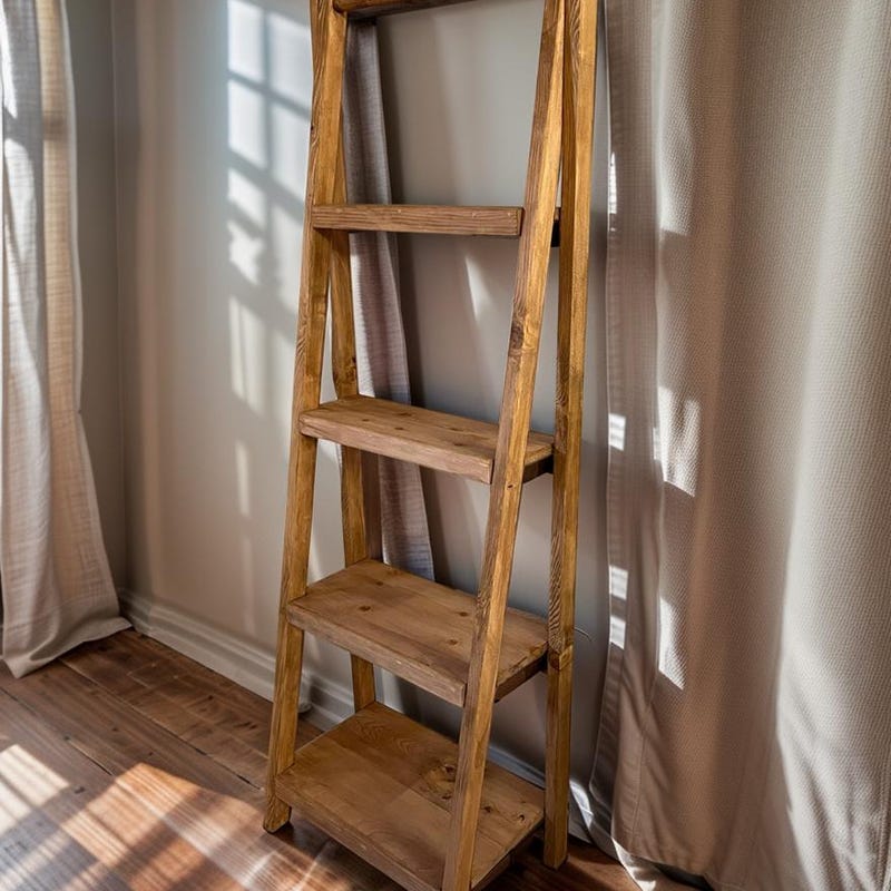 Wooden Ladder Shelf - Etsy