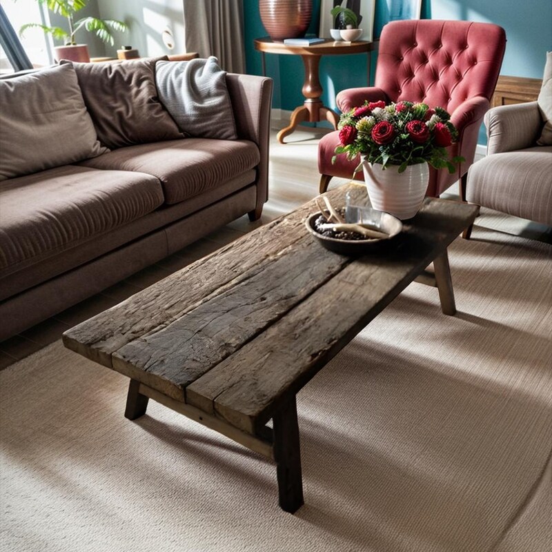Rustic Coffee Table - Etsy