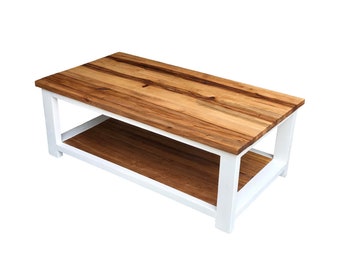 Handcrafted Farmhouse Coffee Table With Reclaimed Wood, Modern Rustic ...