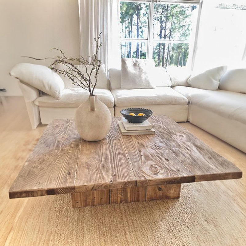 Reclaimed Beam End Table - Etsy