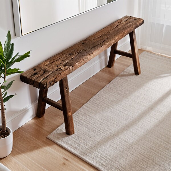 Reclaimed Wood Bench - Etsy