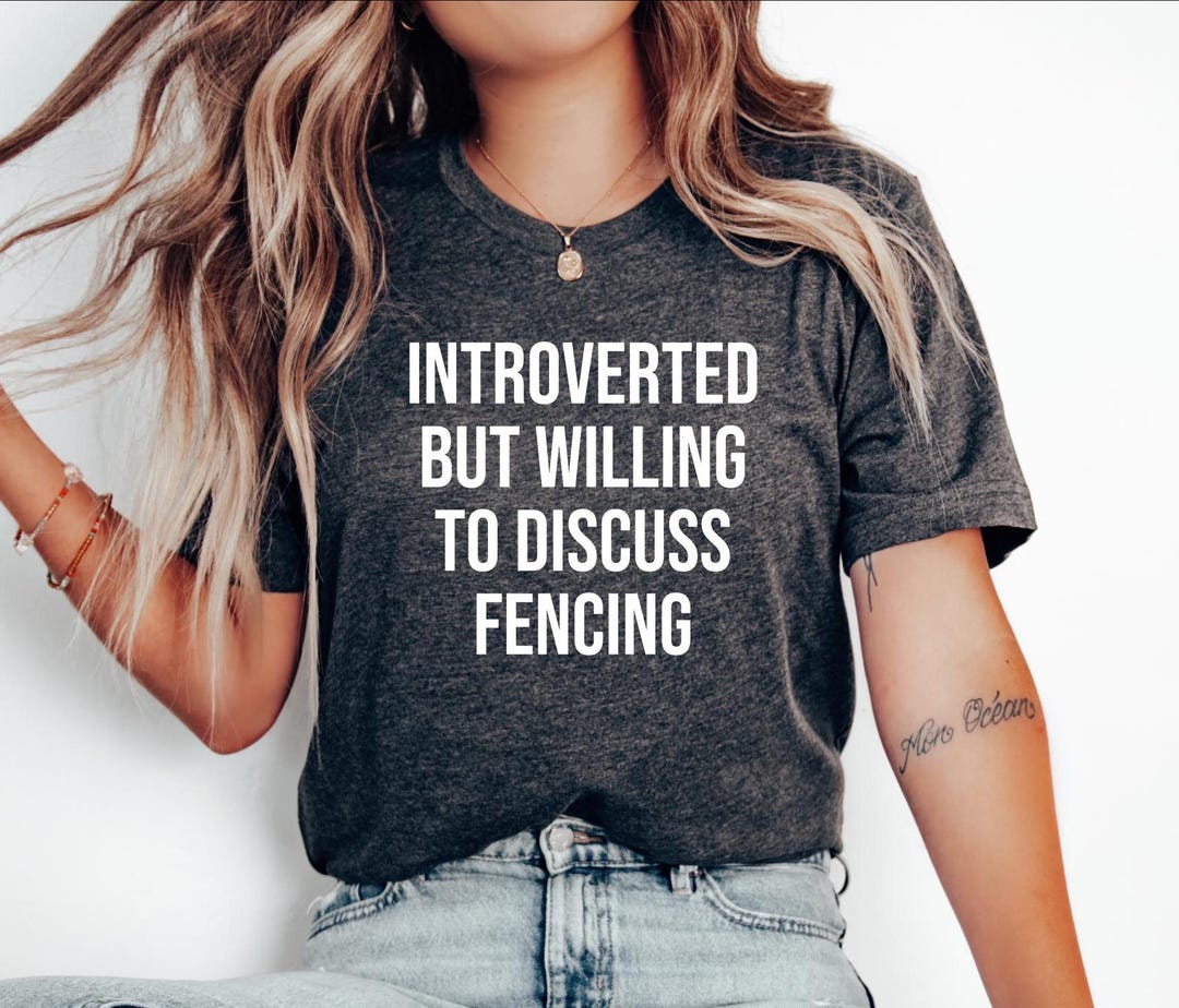 Fencing Tshirt Gift, Gift for Fencing, Fencing Top, Funny Fencing Tee ...