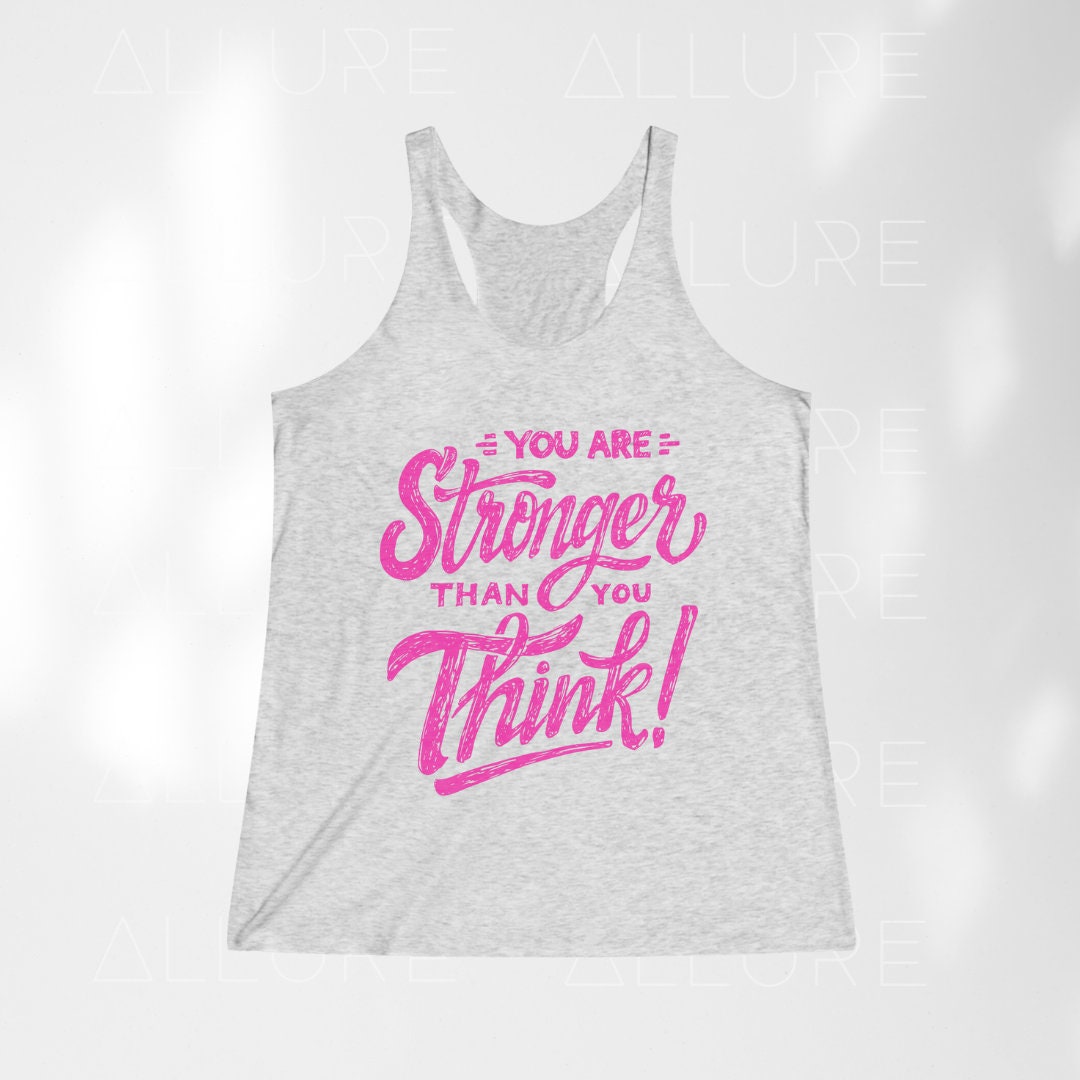 You Are Stronger Tank, Gym Tank, Fitness Tank, Crossfit Tank, Fitness ...
