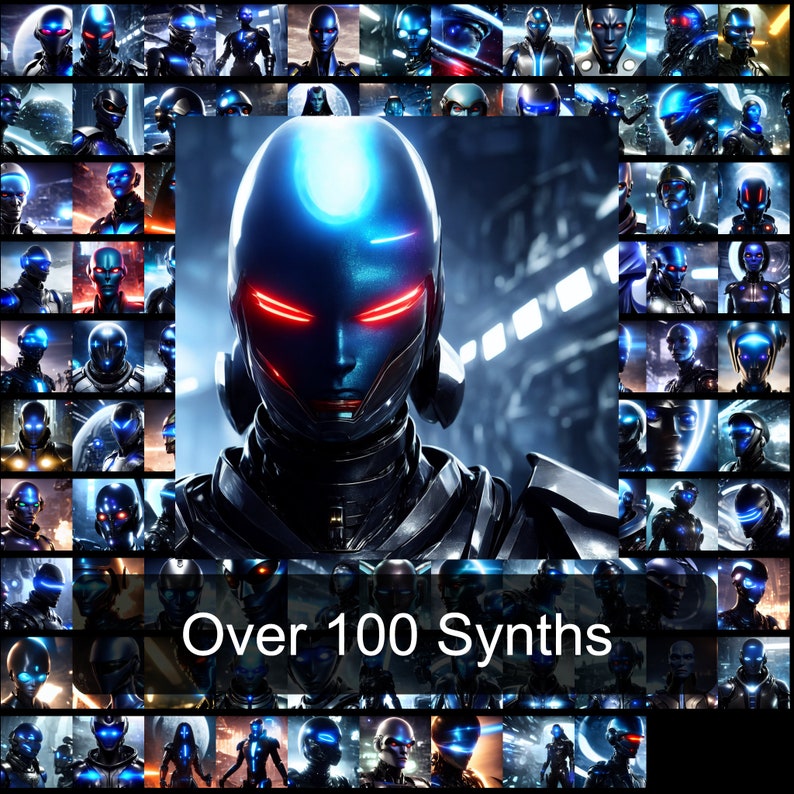 Sci-fi NPC Portrait Pack 1024x1024 - Futuristic Human and Alien ...