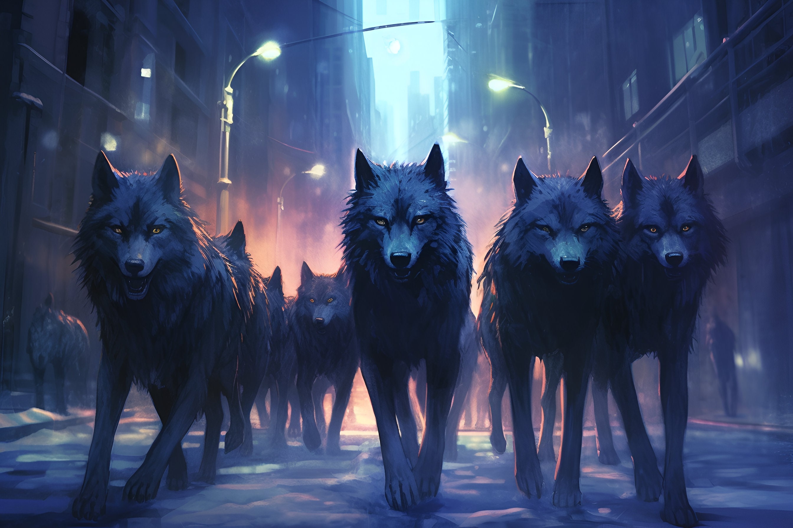 Wolf Pack Wallpaper Desktop