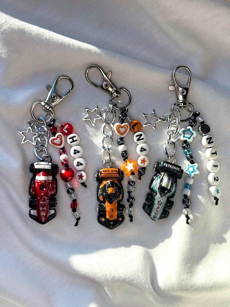Miniature Formula 1 Car - Handmade Polymer Clay Keychains - Etsy