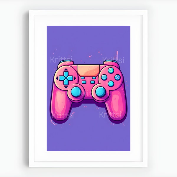 Pink Game Controller - Etsy