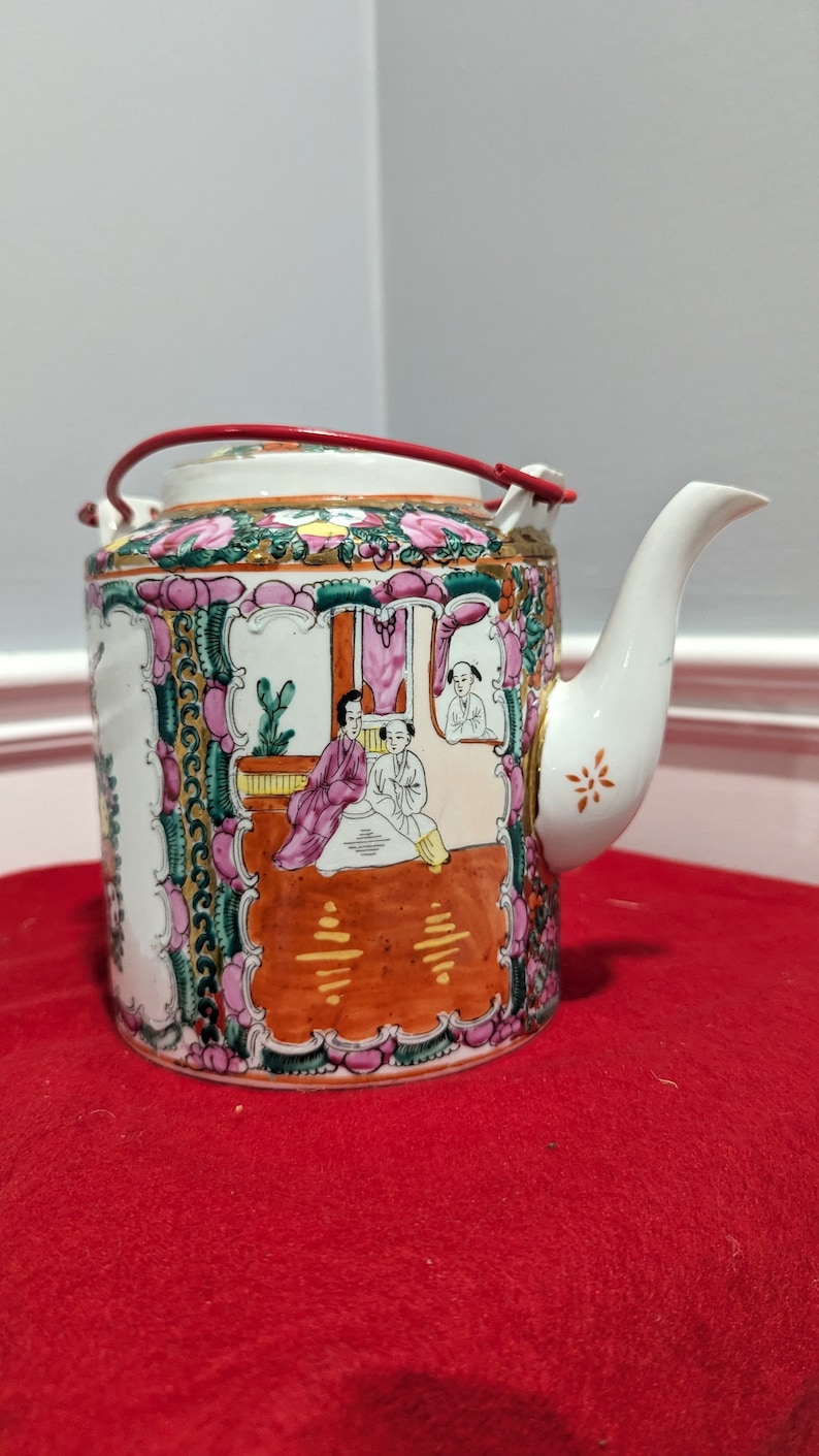Antique Chinese Porcelain Teapot - Etsy