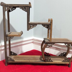 Traditional Chinese Wooden Tea Set Display Racks - Etsy
