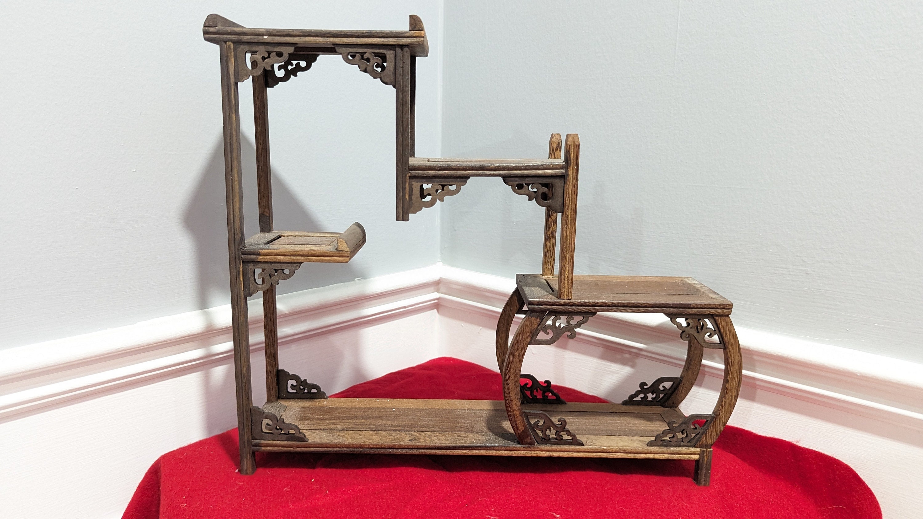 Traditional Chinese Wooden Tea Set Display Racks - Etsy