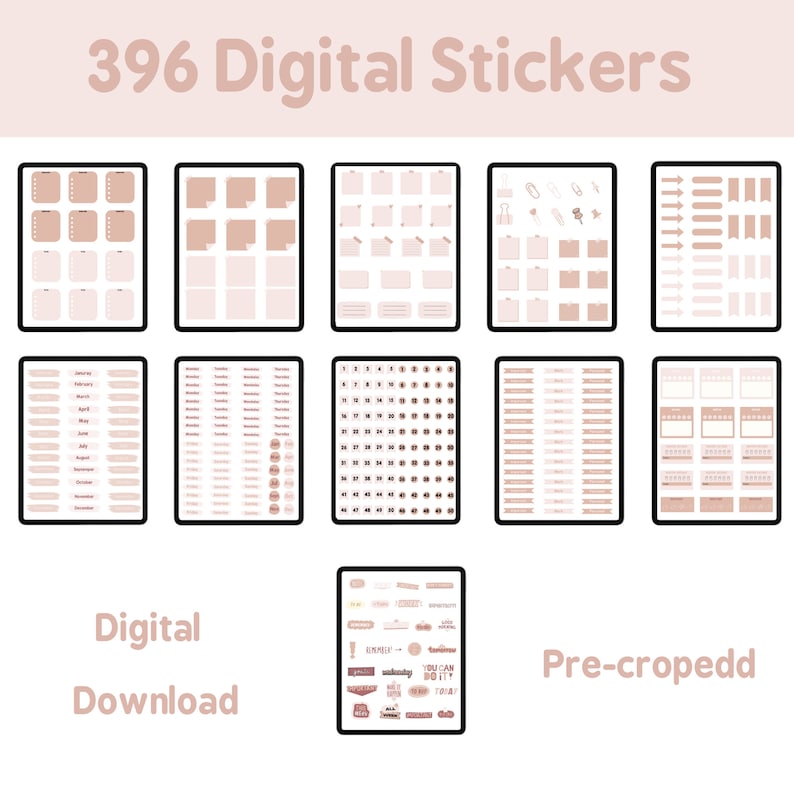 Student Digital Stickers for Goodnotesdigital Widget - Etsy