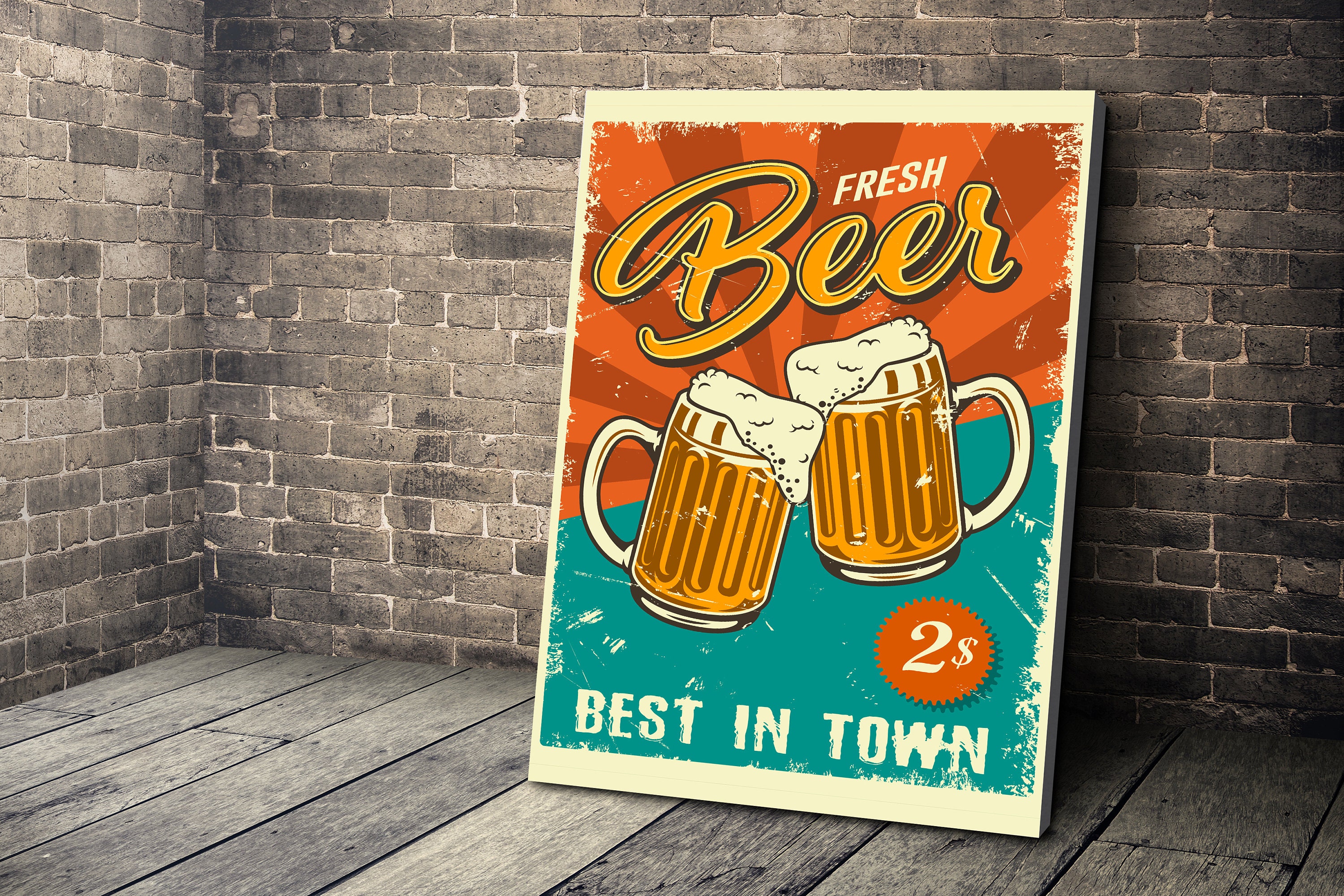 Vintage Beer Poster Set, 7 Digital Prints, Beer Posters, Classic Beer ...