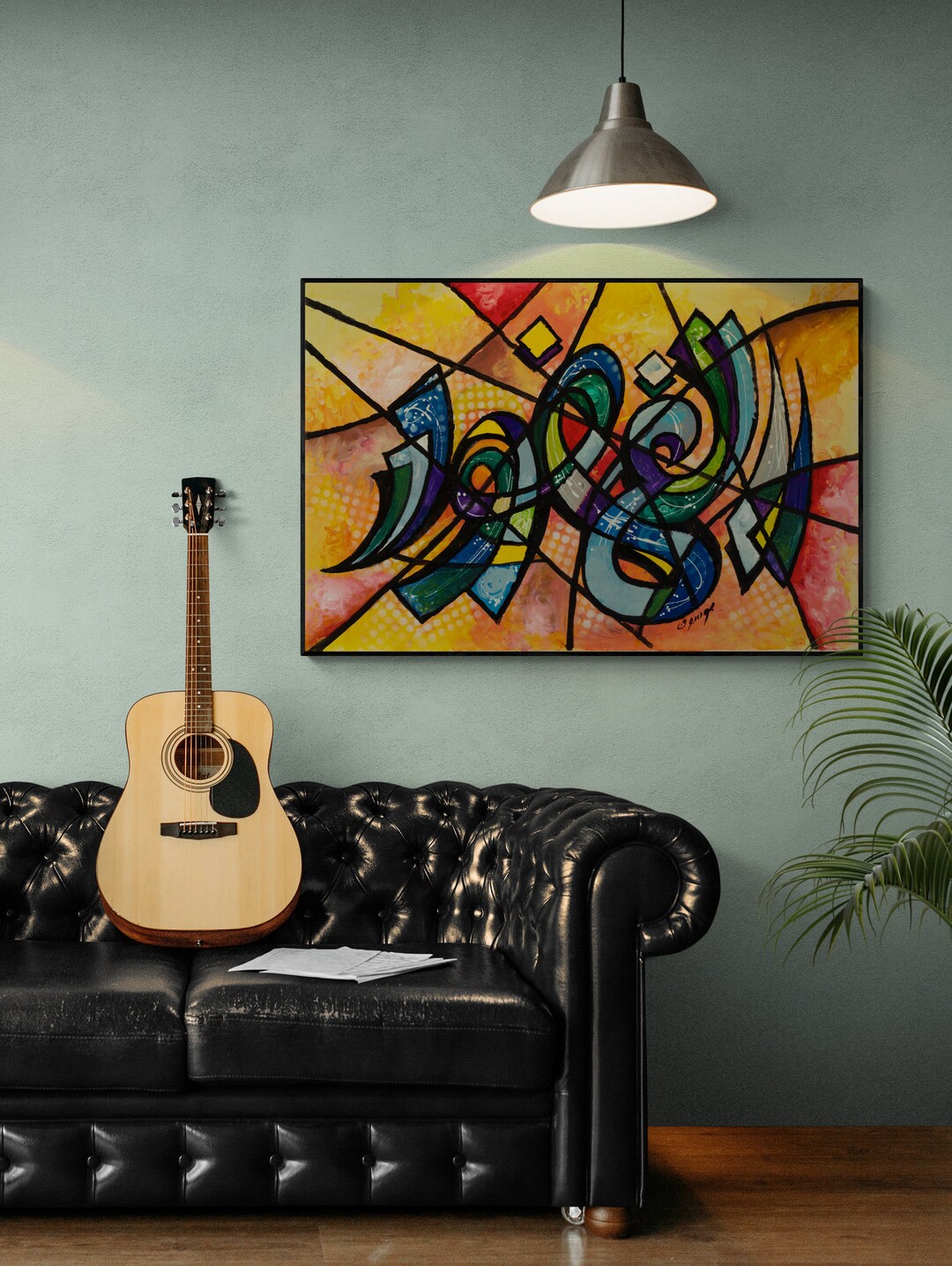 The All Forgiving Painting |al-ghafoor |abstract|modern|colorful Arabic ...