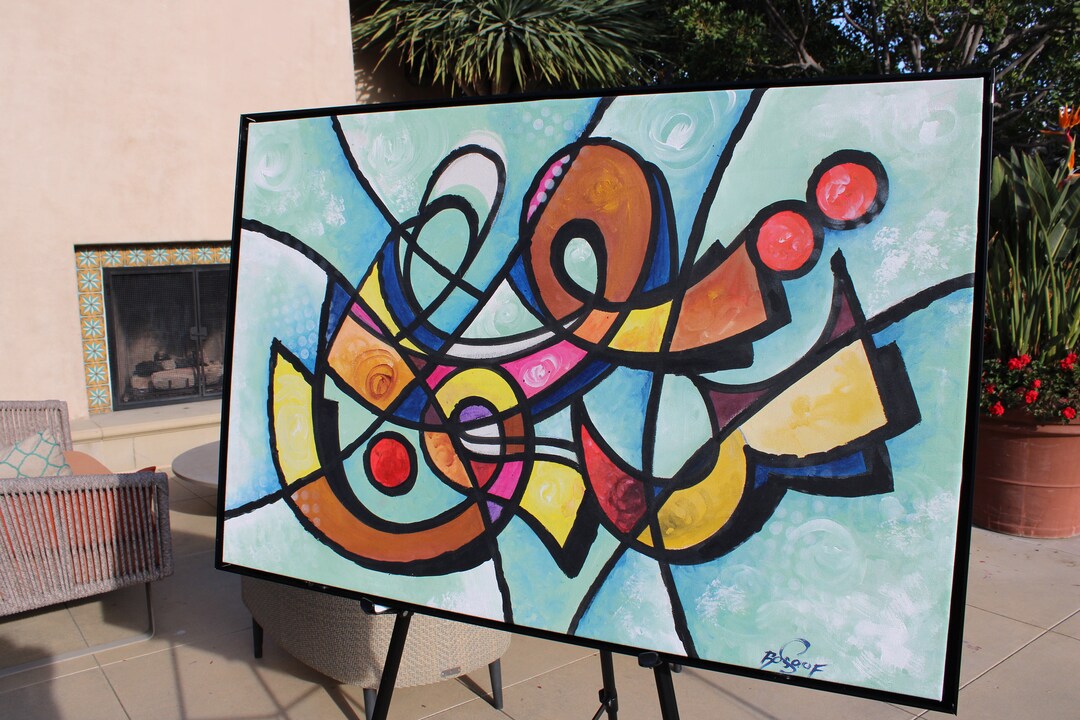 Youssef Calligraphy High Quality Print Modern Colorful Arabic ...