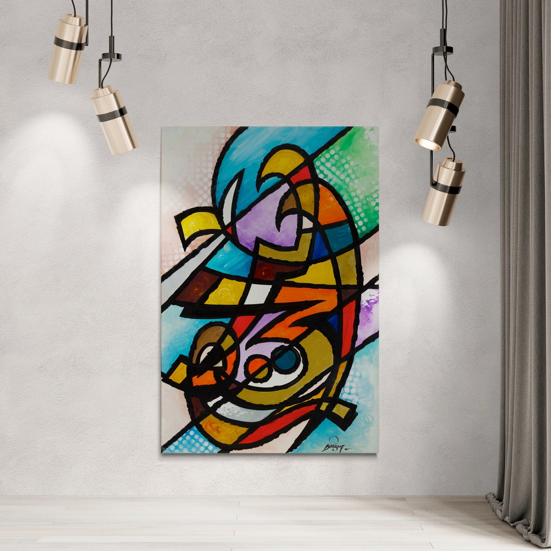 The Most Gracious Painting|ar-raheem|abstract| Modern|colorful Arabic ...