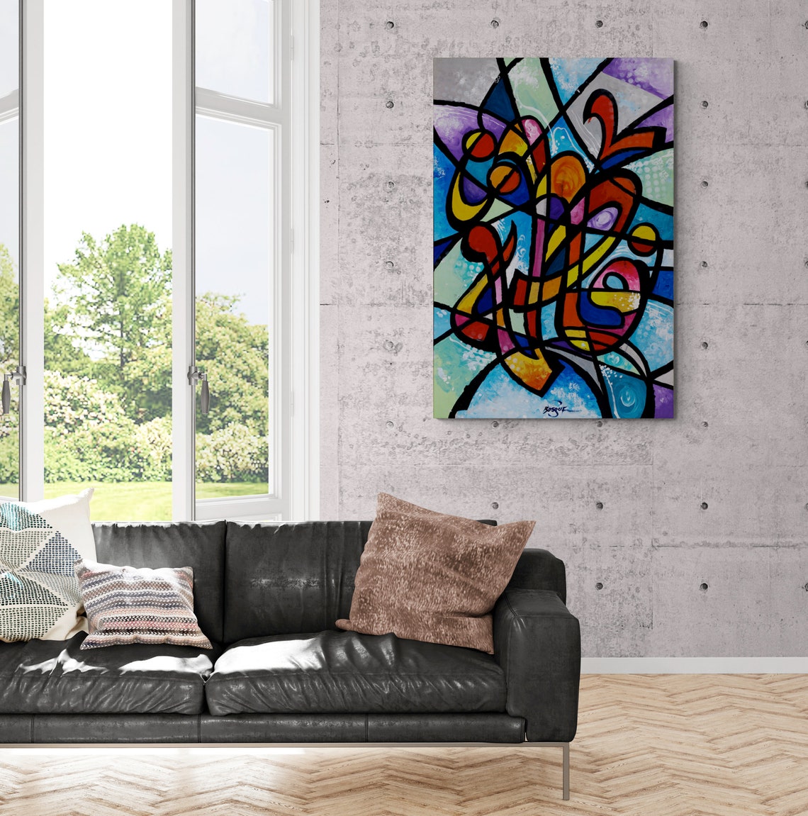 Fatima Calligraphy High Quality Print Modern Colorful Arabic- - Limited ...