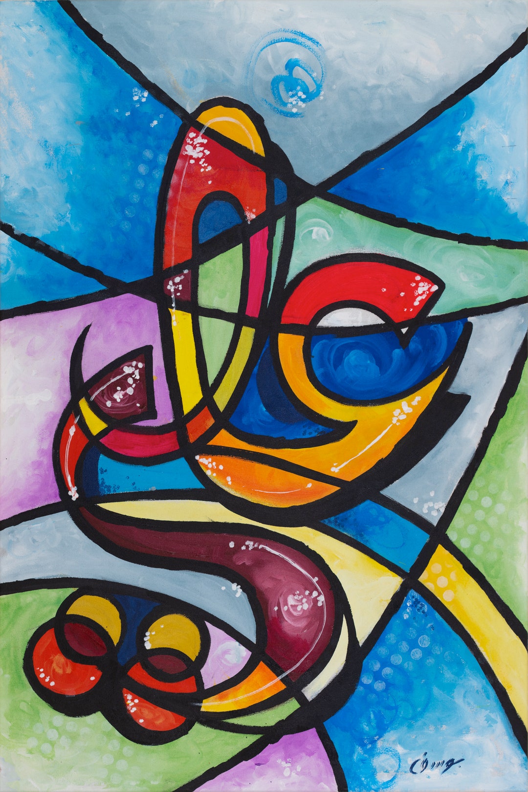Ali Calligraphy High Quality Paper Print Modern Colorful Arabic ...
