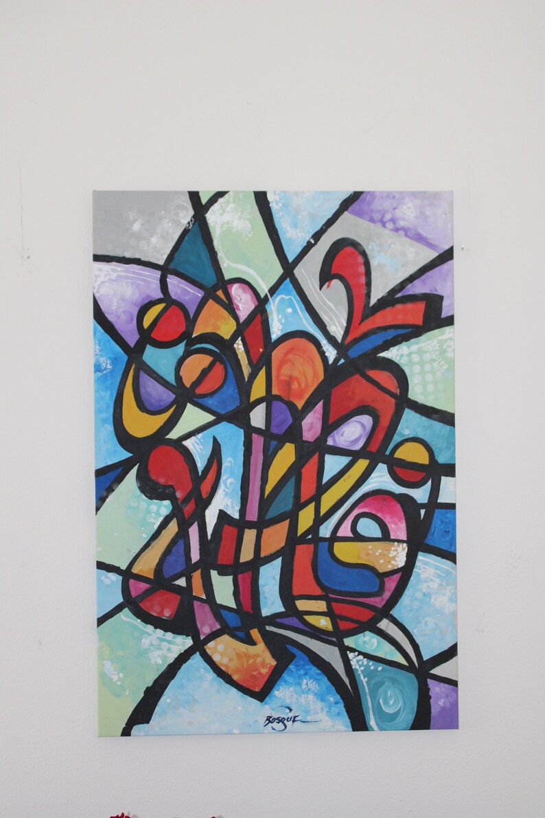 Fatima Calligraphy High Quality Print Modern Colorful Arabic- - Limited ...