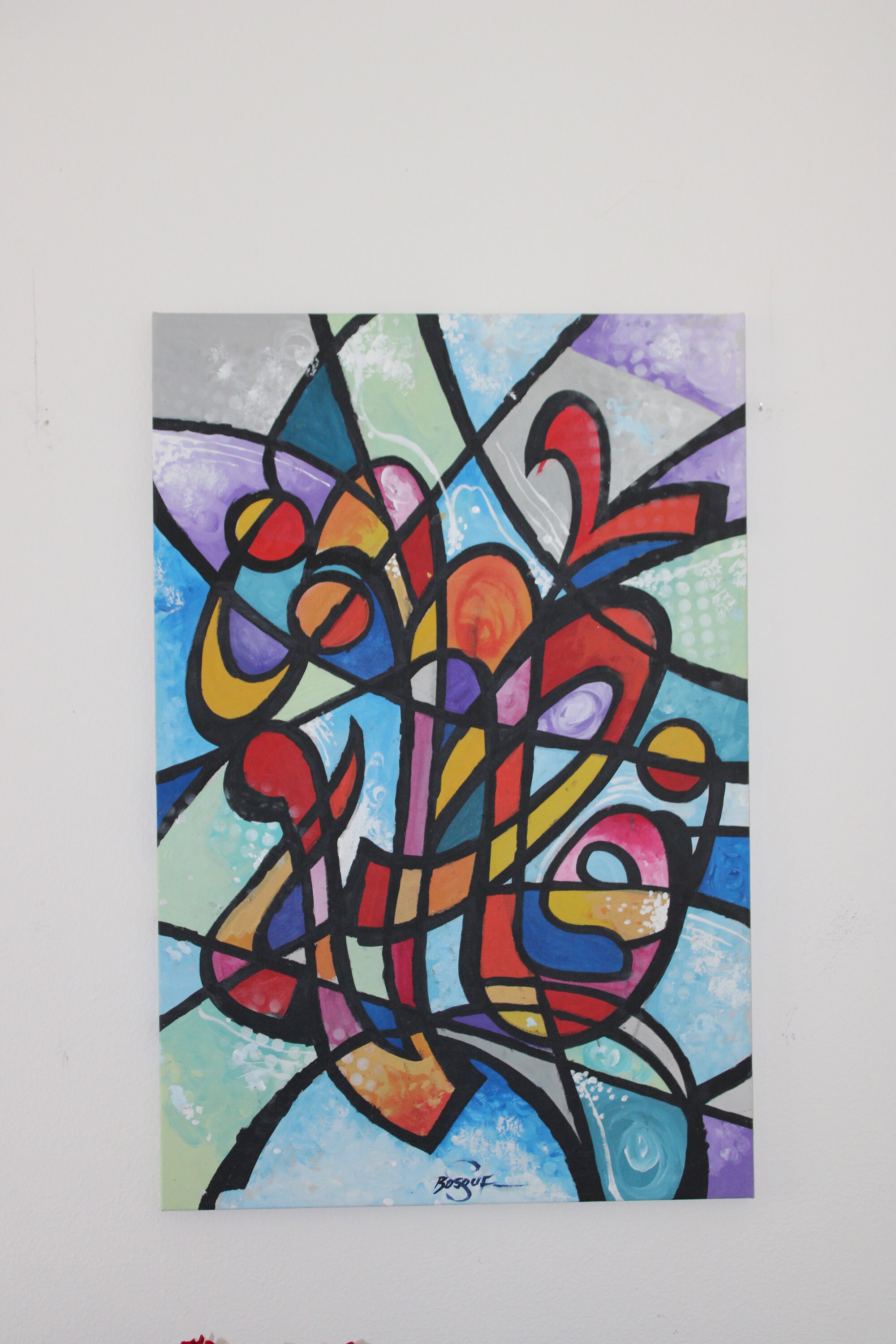 Fatima Calligraphy High Quality Print Modern Colorful Arabic- - Limited ...