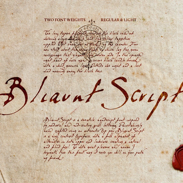 Medieval Script - Etsy