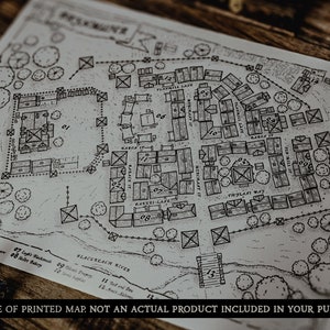 D&D Town, City Map Kit for Photoshop and Procreate. Dnd Pathfinder and ...