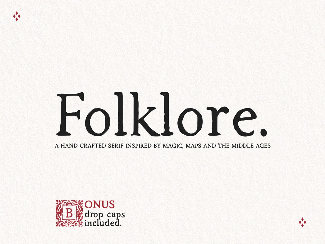 Folklore Handwritten Dnd Font - Etsy