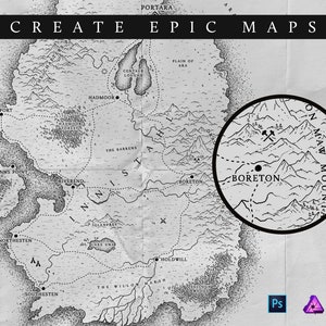 Worldcrafter D&D Map Making Kit for Photoshop Procreate and Affinity ...