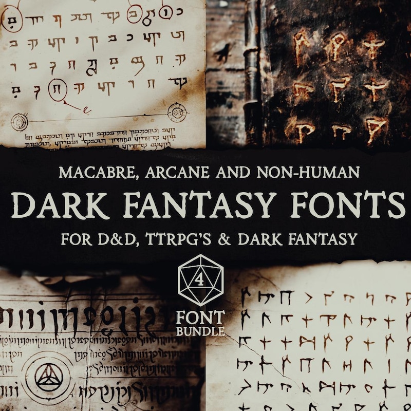 Fantasy Symbols Alphabet - Etsy