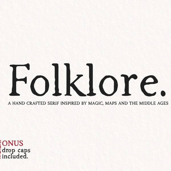 Folklore Font - Etsy
