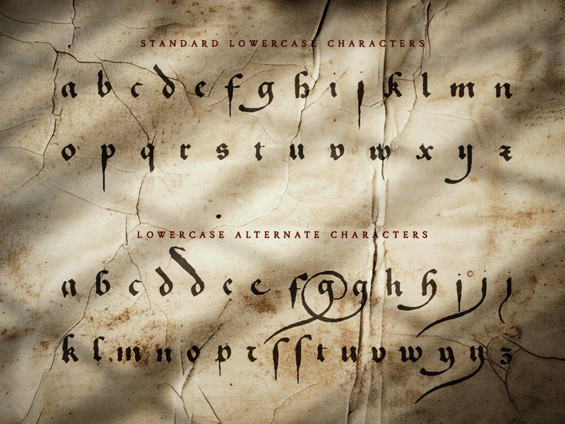 Spellbinder - A Medieval Handwritten Font for D&D, Middle Ages Script ...