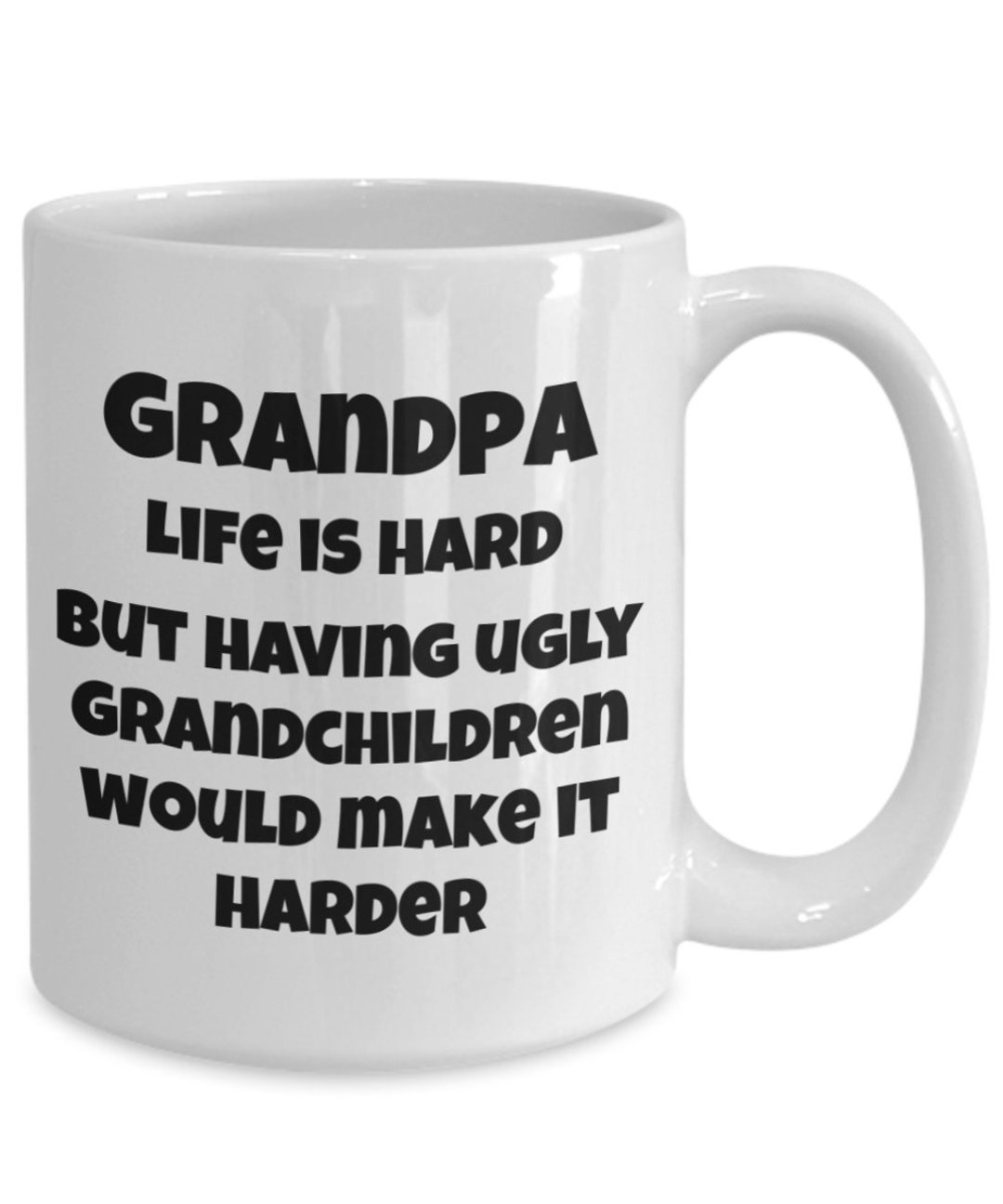 Grandpa Coffee Mugs, Grandpa Coffee Cups, Grandpa Gifts, Funny Ugly ...