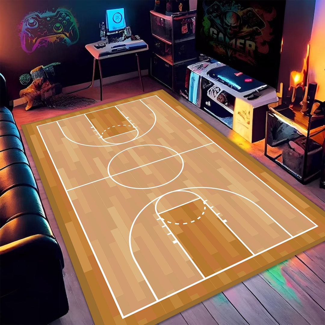 Basketball Court Rug, Basketball Rug, Team Rug, Sport Rug, Area Rug ...