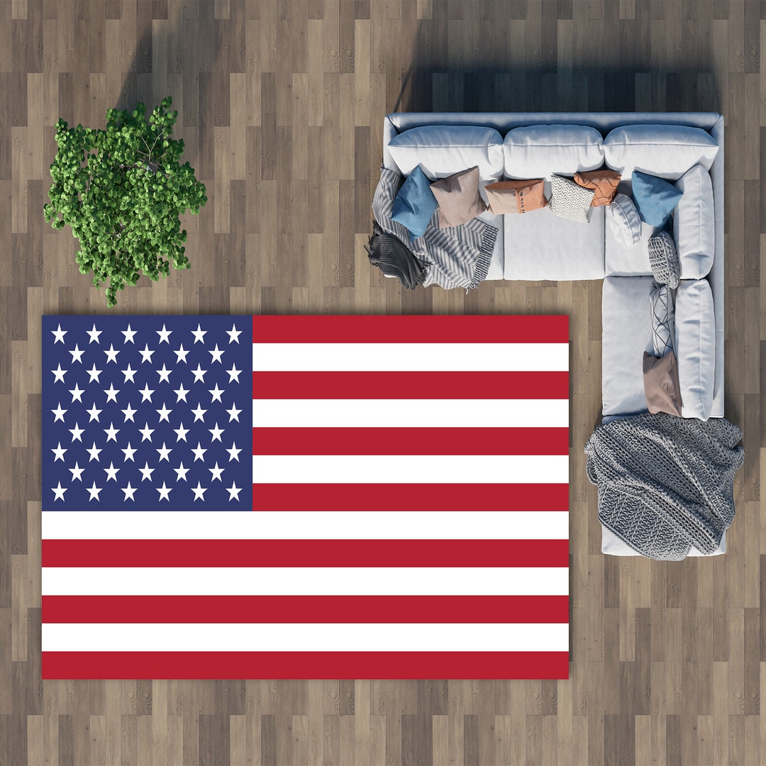American Flag Rug, America Flag, USA Flag Rug, United States Flag Rug ...