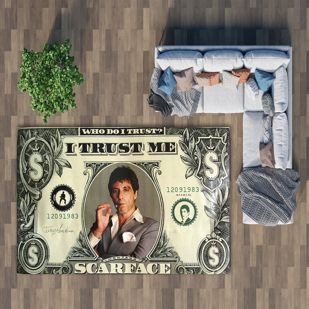 Tony Montana Rug Dollar Bill Scarface Rug Legend Rug Movie - Etsy