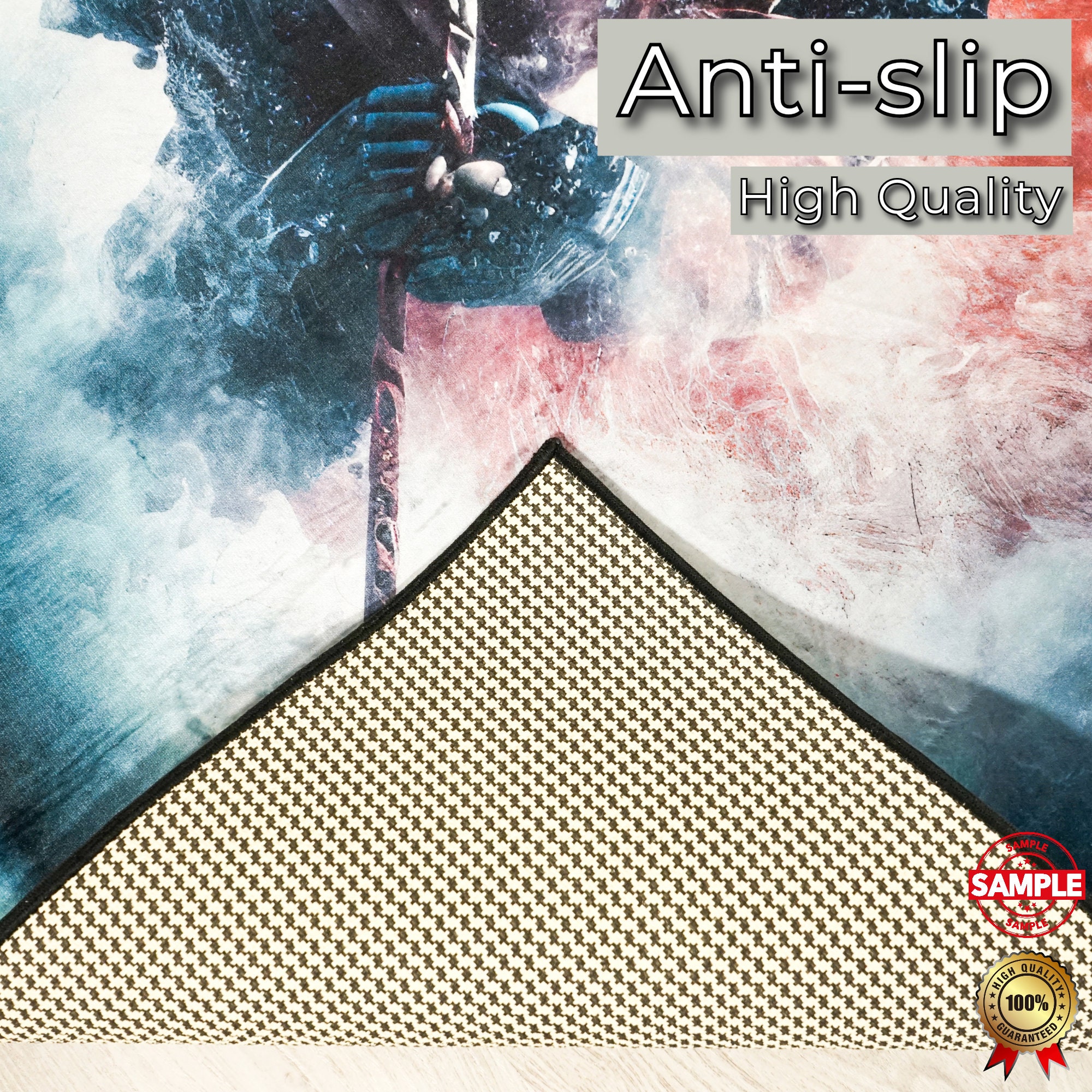 Vibrant Green Grass, Wet Grass, Wet Grass Carpet, Machine Washable Non ...