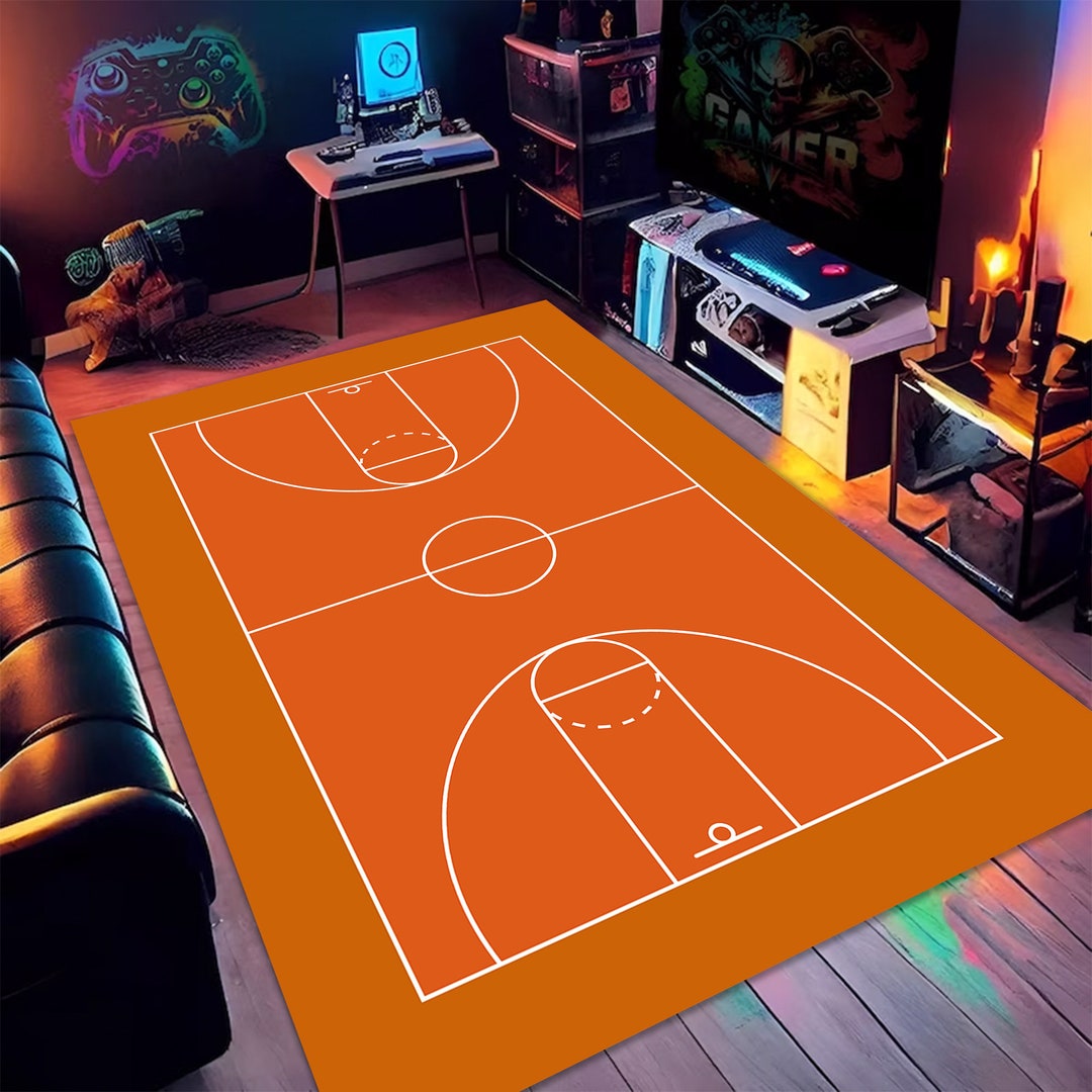 Basketball Rug, Basketball Court Rug, Basketball Team, Sport Rug, Area ...