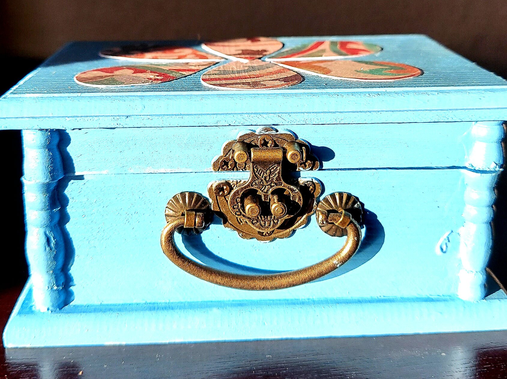 Blue Keepsake Box - Etsy