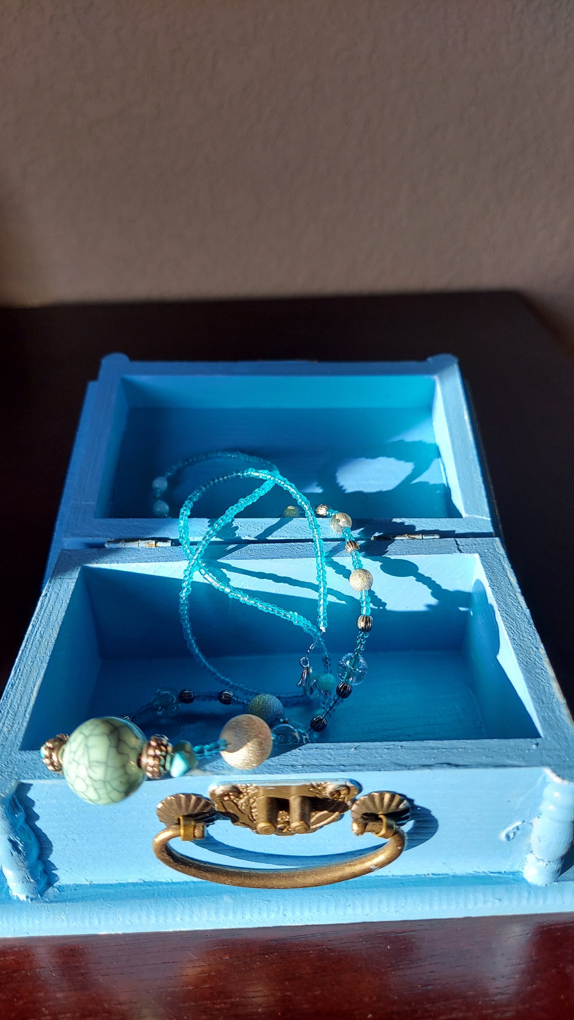Blue Keepsake Box - Etsy