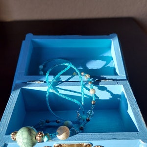Blue Keepsake Box - Etsy
