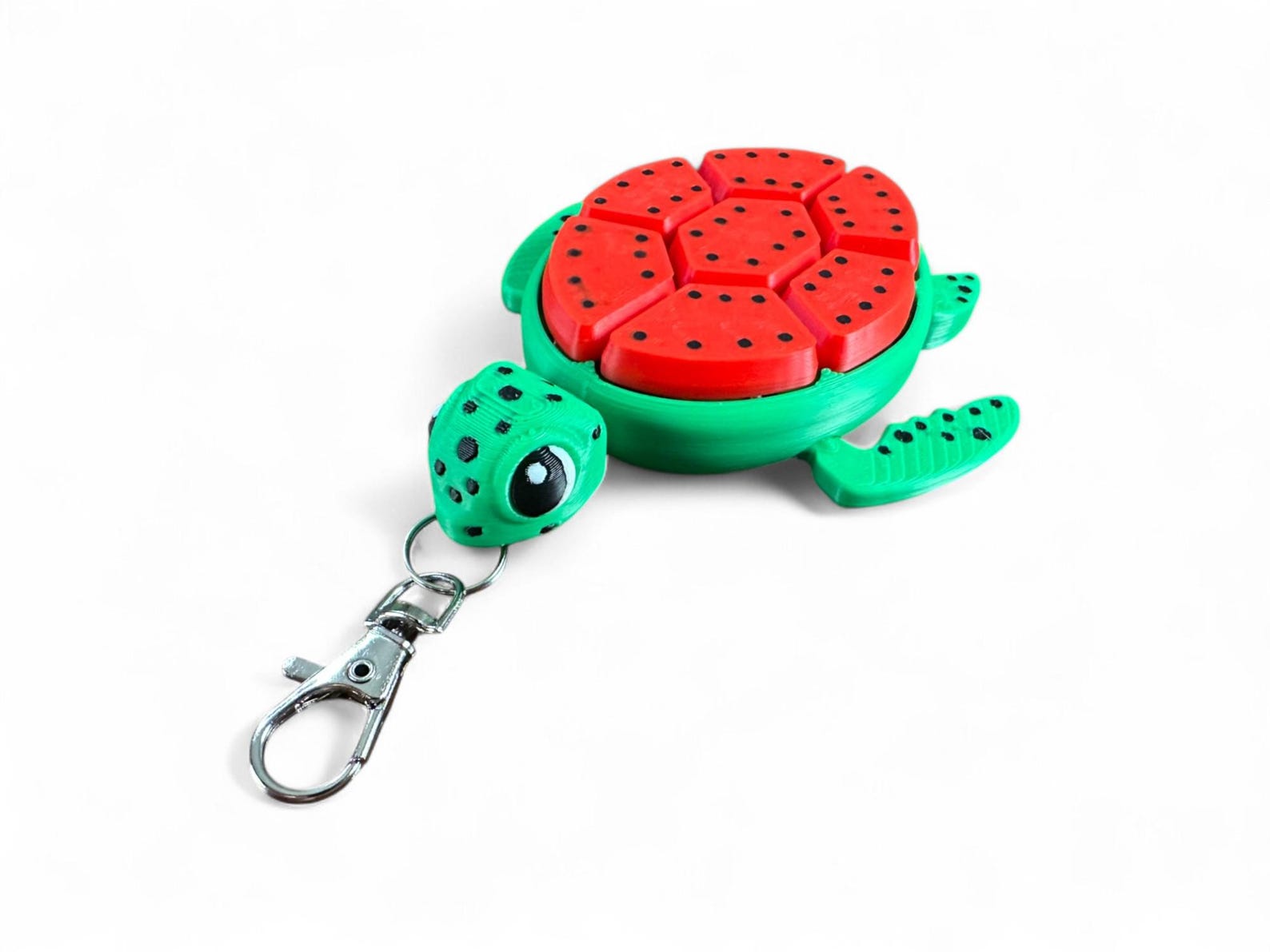 3D Printed Turtle Fidget Clicker Keychain - Desktop Fidgets - Sensory ...