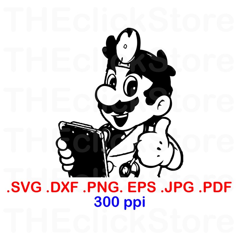 Mario SVG Doctor Mario Svg Luigi Svg Mario Bros Super - Etsy