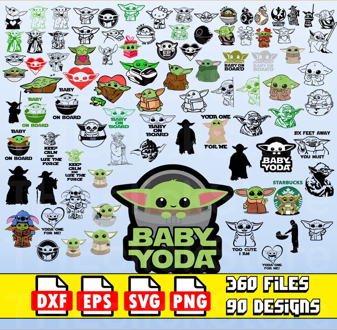Baby Yoda svg, Grogu svg para cricut, Baby Yoda clipart, Baby Yoda png ...