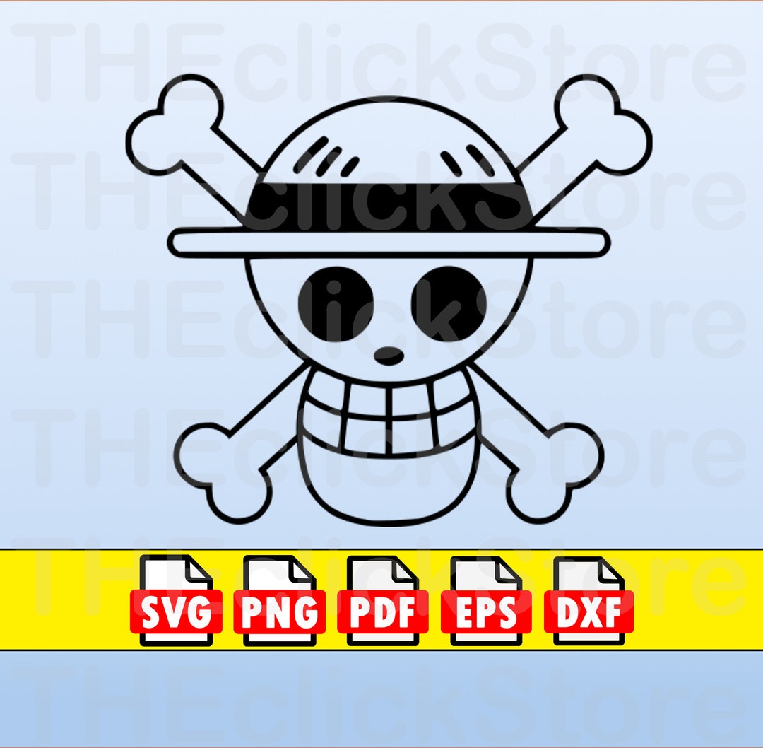Anime One Piece SVG, Luffy SVG, Skeleton Luffy SVG, Cartoon, Anime, One ...