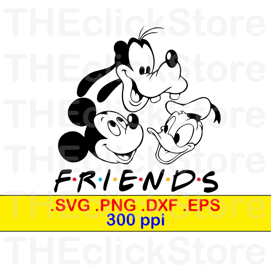 Mickey Mouse and Friends SVG Design Files for Cricut - Etsy